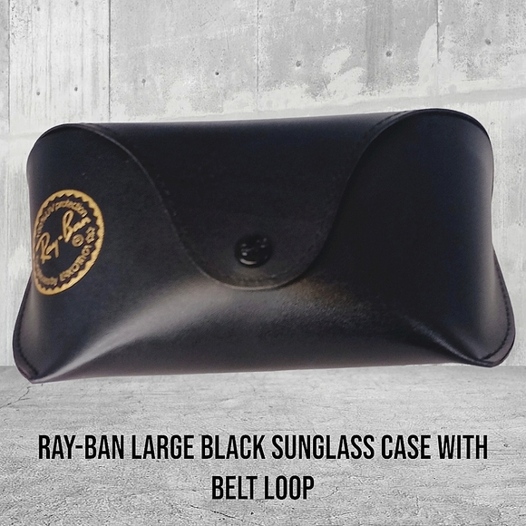 Ray-Ban | Accessories | Rayban Larger Black Leather Pouch Universal ...